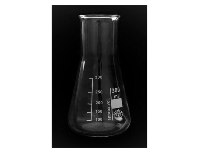 glazen kolf met platte bodem en smalle hals 50 ml - Rybka Benelux glazen kolf met platte bodem en smalle hals 50 ml - Rybka Benelux